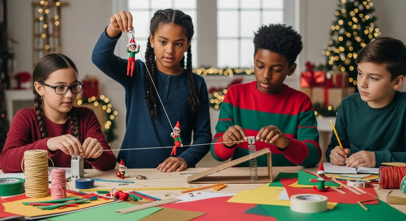 Elf Zipline STEM: Holiday Engineering Adventures for Kids | I'm the ...