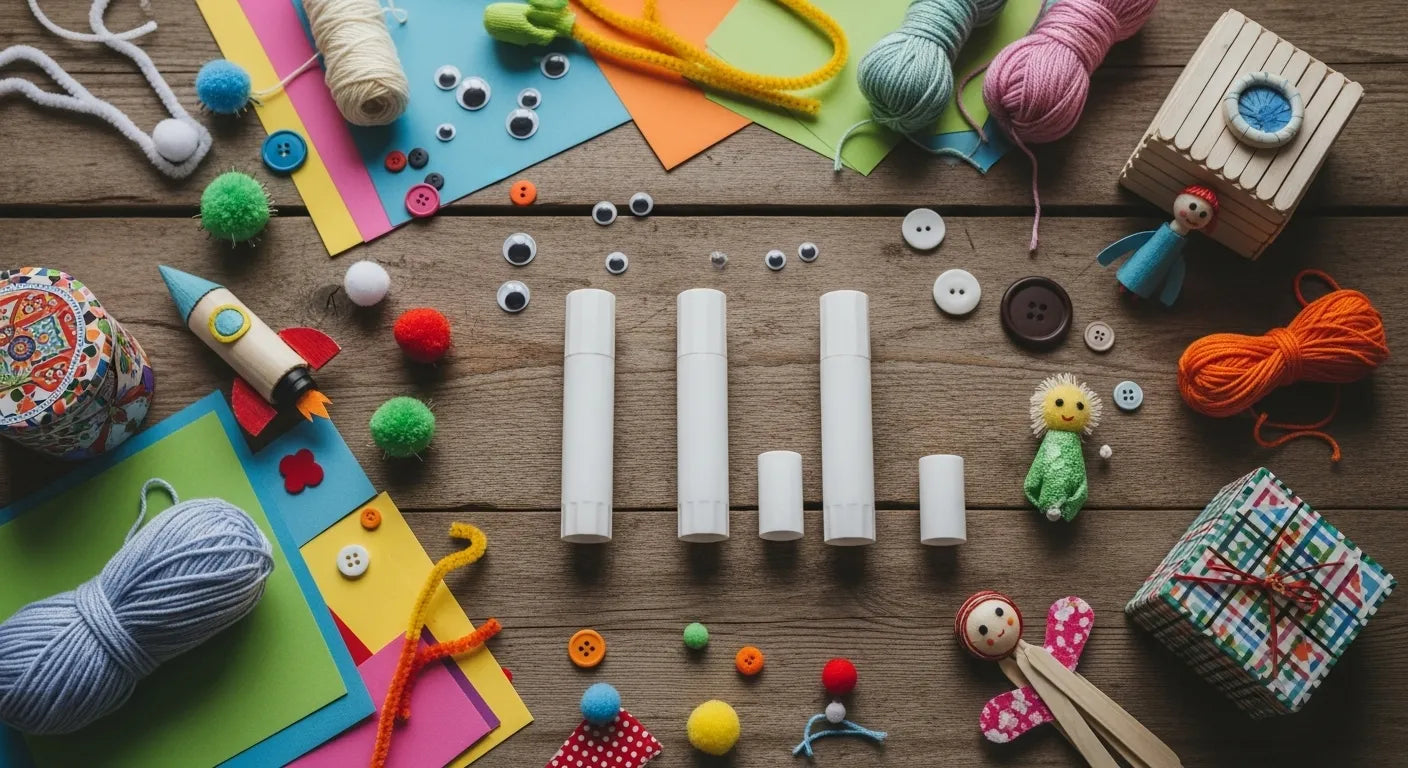 Empty Glue Stick Crafts for Kids: Upcycle & Create! | I'm the Chef Too
