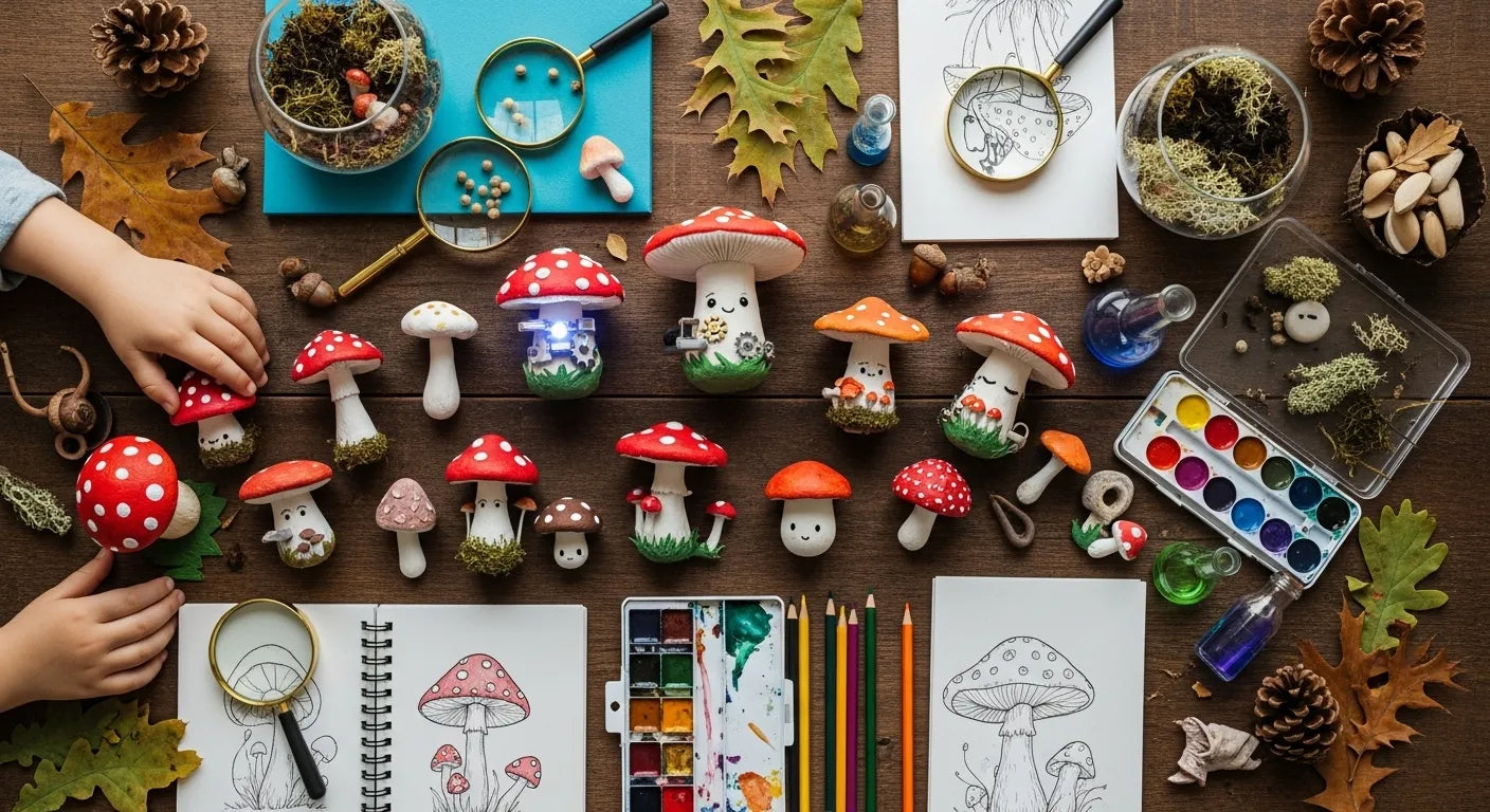 Creative Mushroom Crafts for Kids: Fun STEM & Art Projects