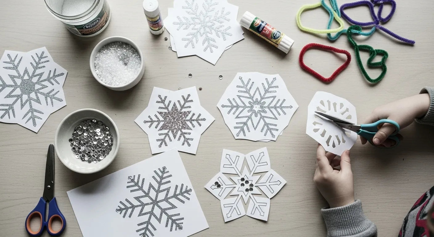 Enchanting Snowflake Craft for Kids: Winter Wonders at Home | I'm the ...