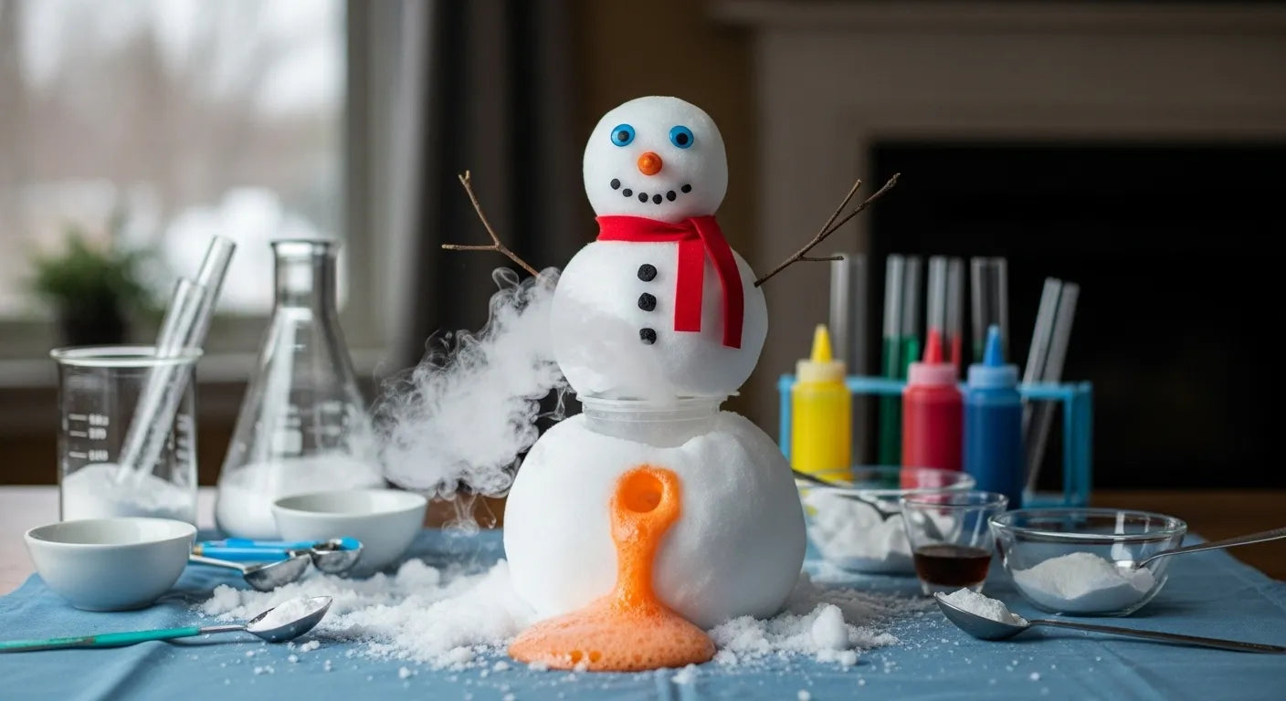 Exploding Snowman STEM Project: Winter Fun! | I'm the Chef Too