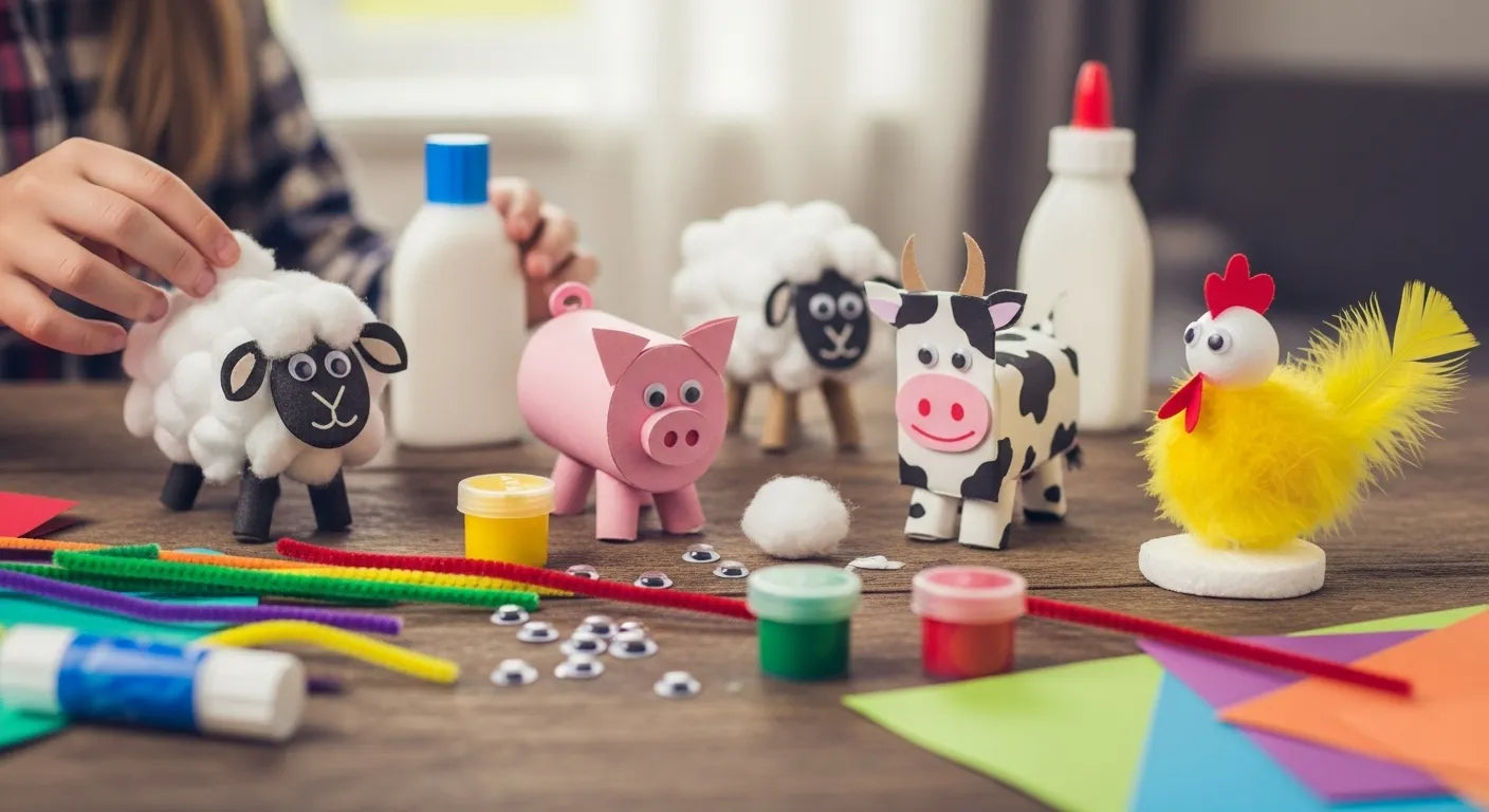 Farm Animal Crafts for Kids: Barnyard Creativity Awaits! | I'm the Chef Too