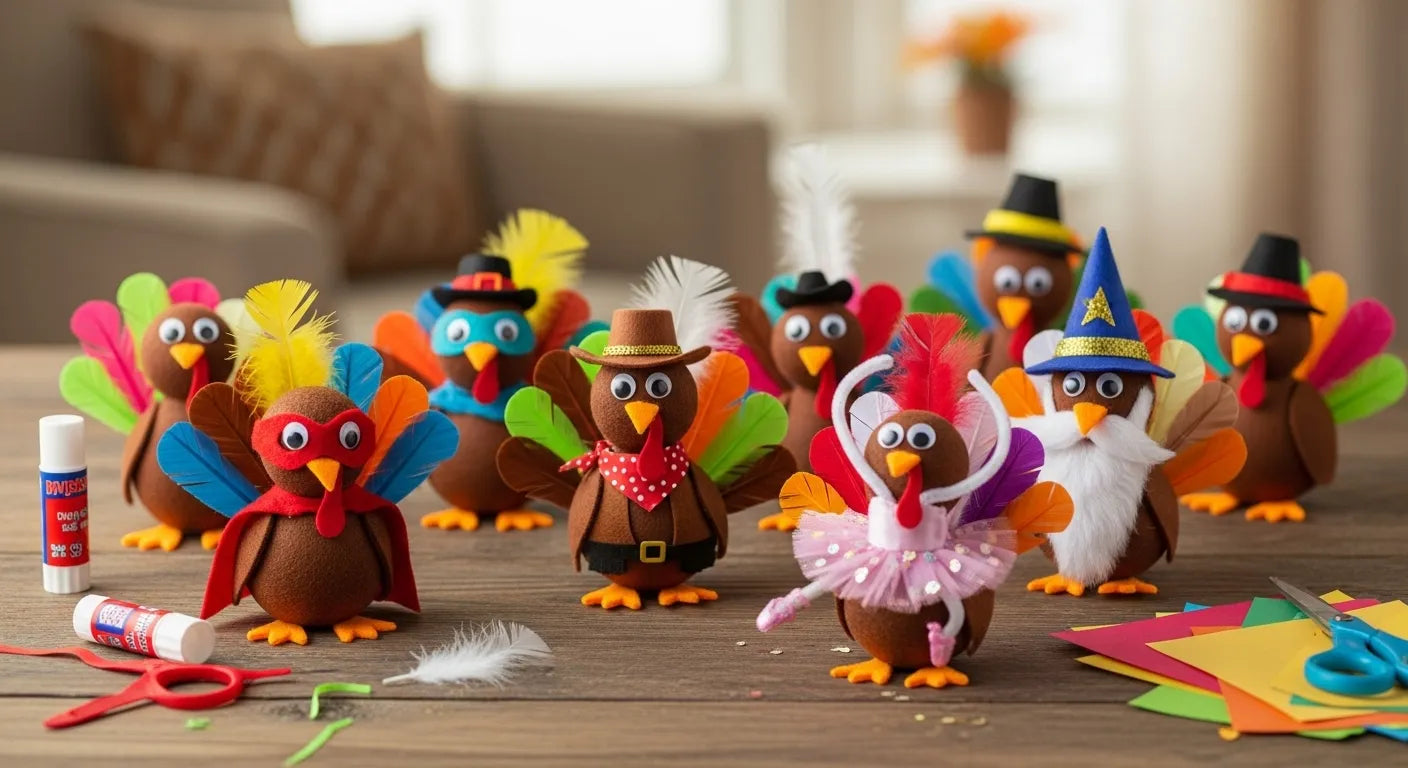 Feathered Follies: Inventive Turkey Disguise Craft Ideas for Kids | I'm ...