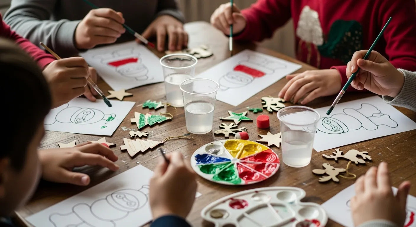 Festive Brushstrokes: Joyful Christmas Painting Crafts for Kids | I'm ...
