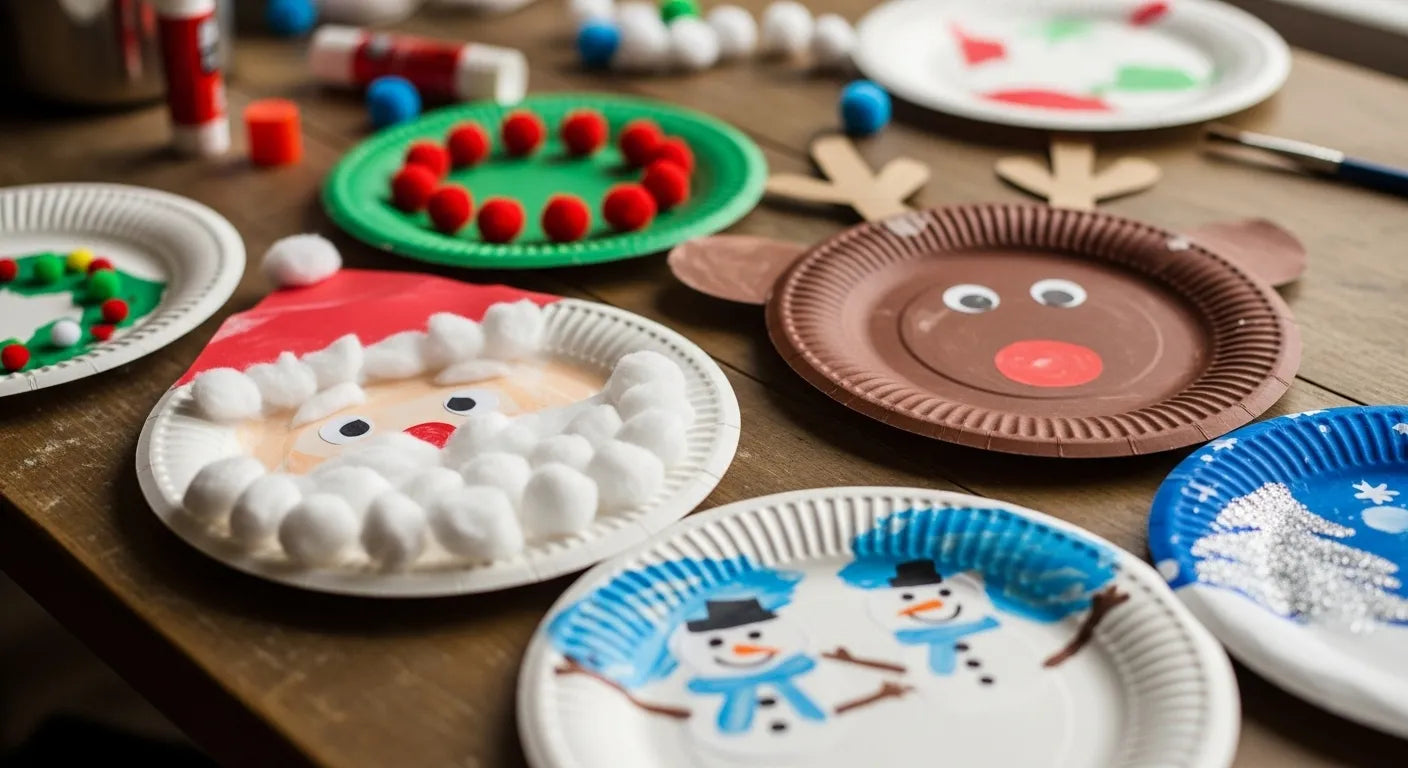 Festive Christmas Plate Crafts for Kids | I'm the Chef Too