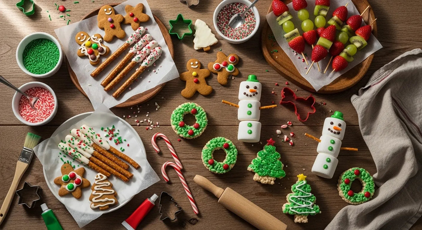 Festive Christmas Snack Crafts for Kids | I'm the Chef Too