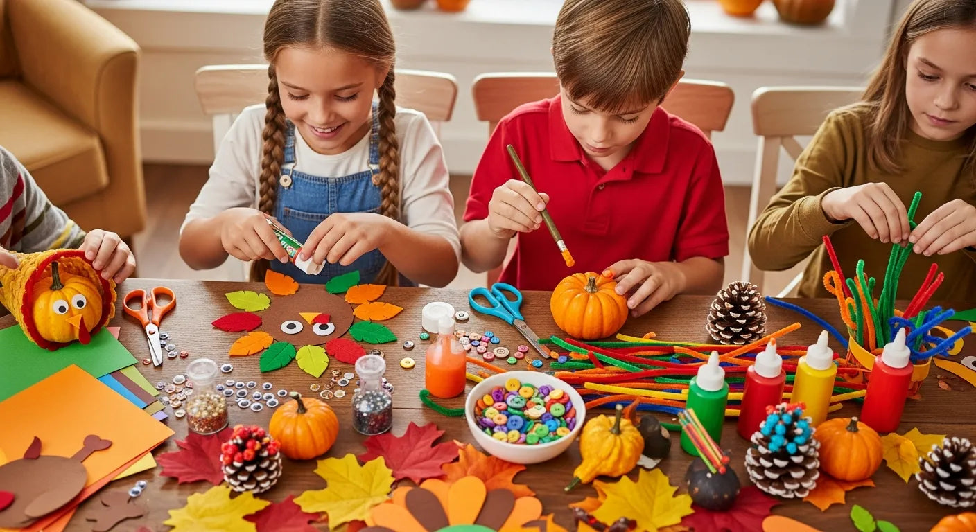 Festive Fall Fun: Engaging Thanksgiving Crafts for Kids | I'm the Chef Too