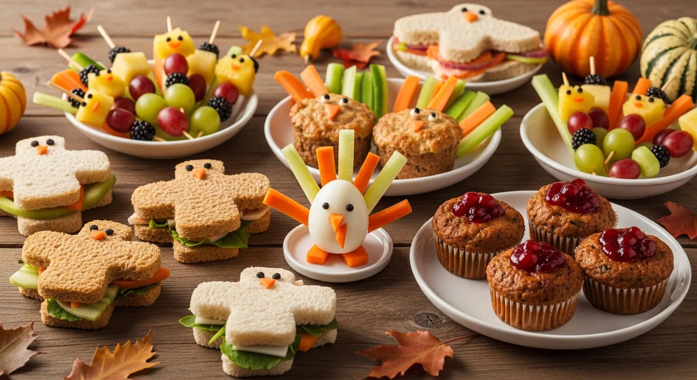 Festive Fun: Delicious Turkey Themed Snacks for Kids | I'm the Chef Too