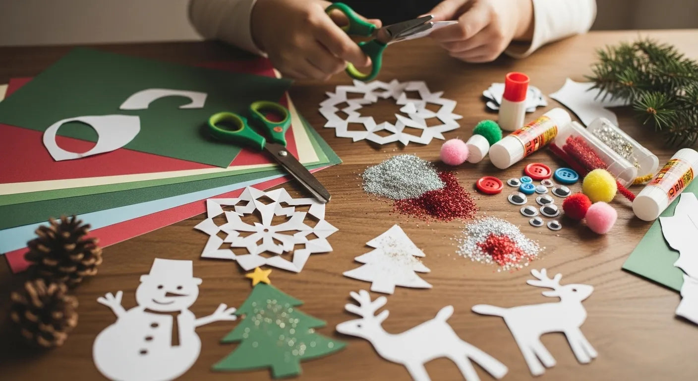 Festive Fun: Easy Christmas Cut Out Crafts for Kids | I'm the Chef Too
