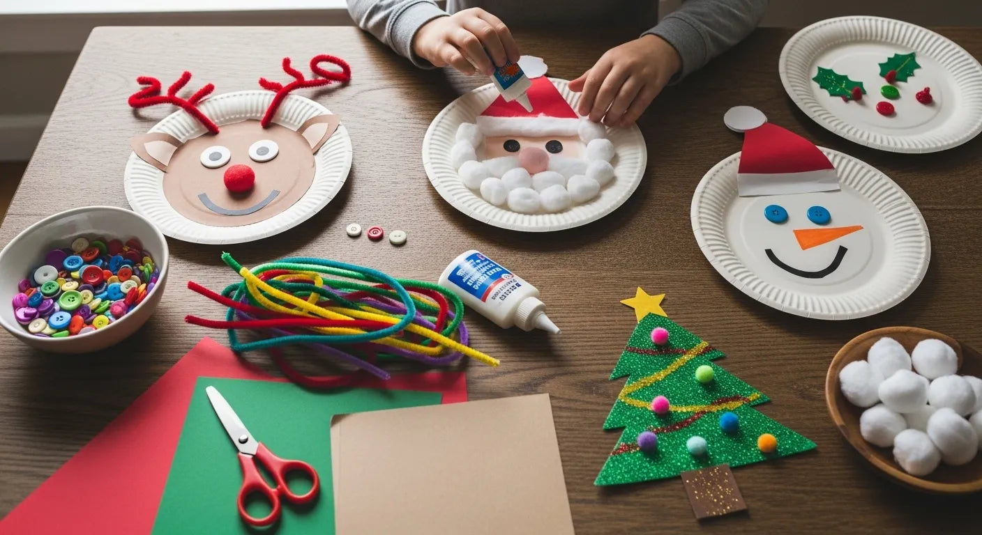 Festive Fun: Easy Christmas Paper Plate Crafts for Kids | I'm the Chef Too