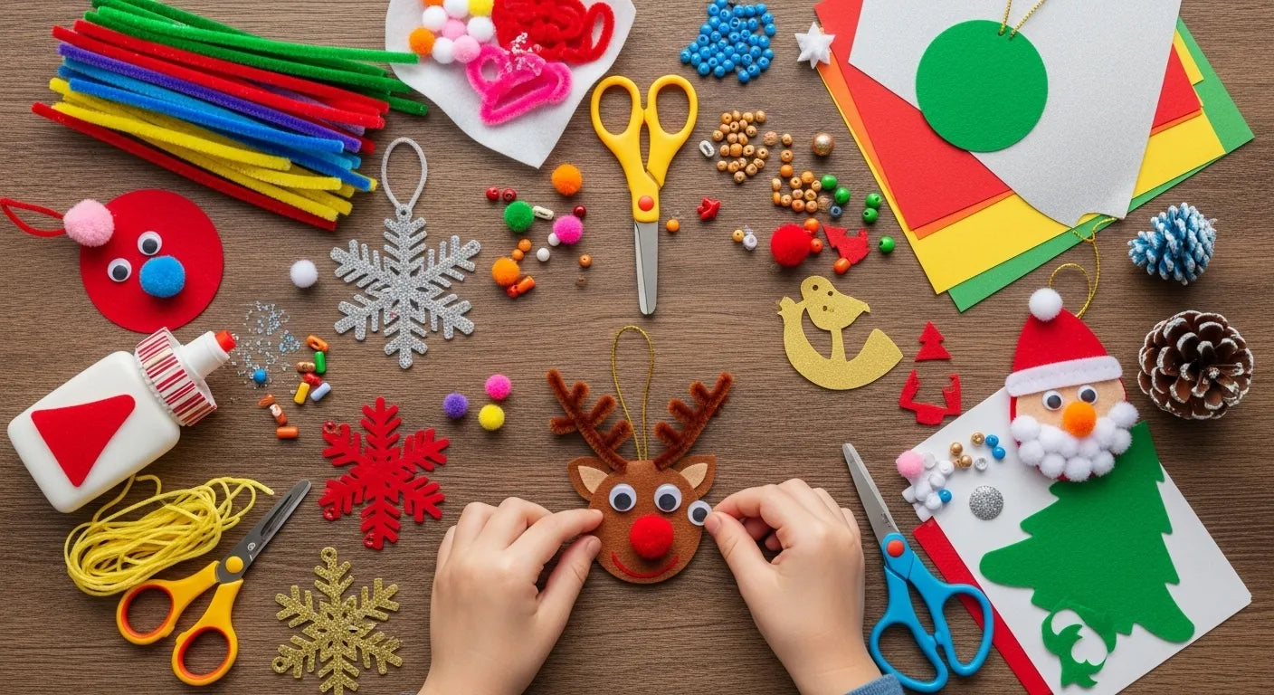 Festive Fun for Little Hands: Charming Christmas Ornament Craft Ideas ...