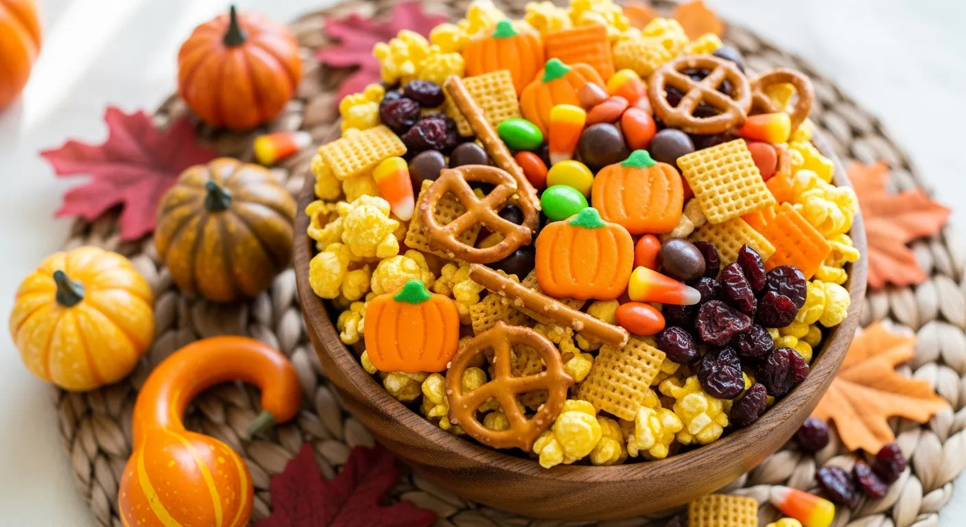 Festive & Fun Thanksgiving Snack Mix for Kids | I'm the Chef Too