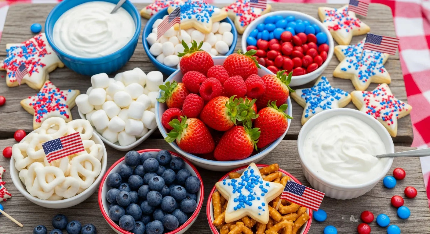 Festive Red, White & Blue Snacks Kids Love | I'm the Chef Too