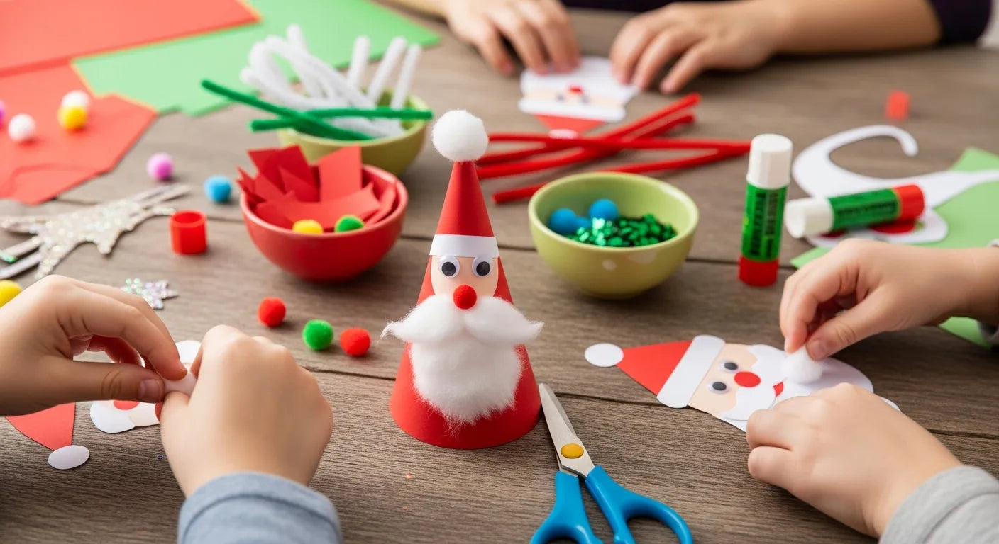 Festive Santa Crafts for Kids | I'm the Chef Too