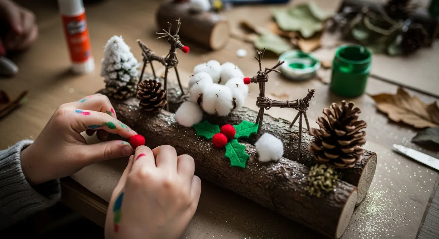 Festive Yule Log Craft for Kids: A Family Fun Guide | I'm the Chef Too