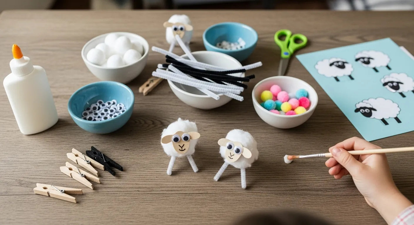 Fluffy Fun: Easy Sheep Crafts for Kids | I'm the Chef Too