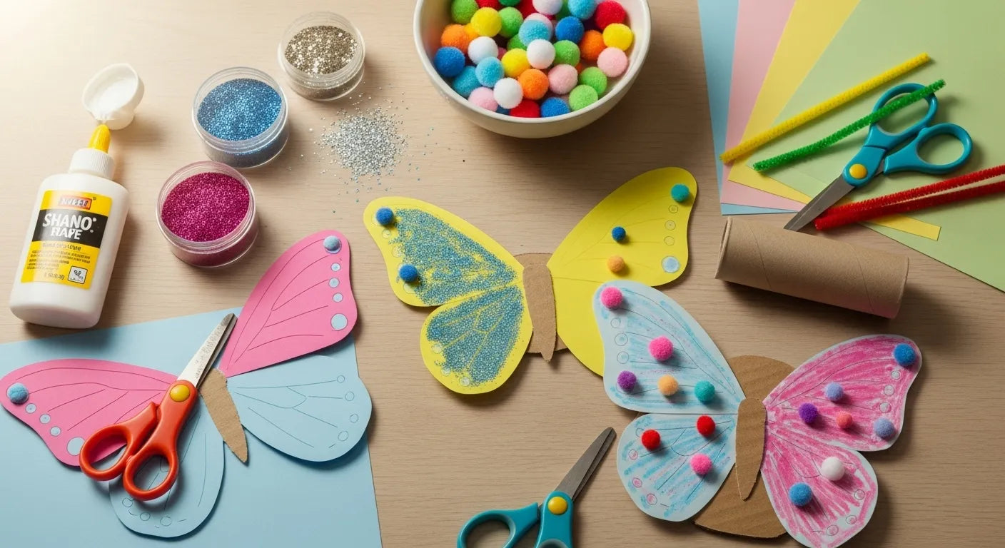 Fluttery Fun: Easy Butterfly Wing Crafts for Kids | I'm the Chef Too