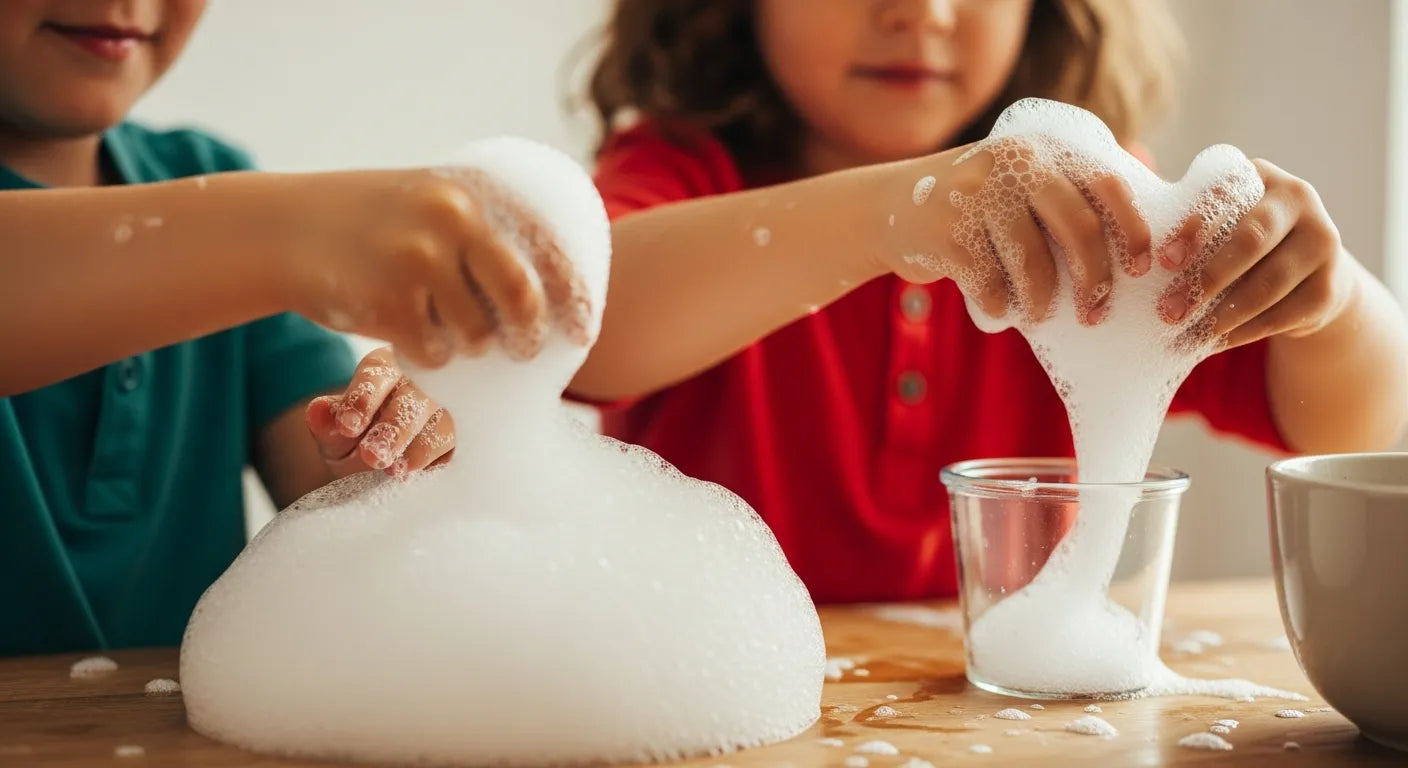 Foaming Fun: A Dazzling Foam Science Experiment for Kids | I'm the Chef Too
