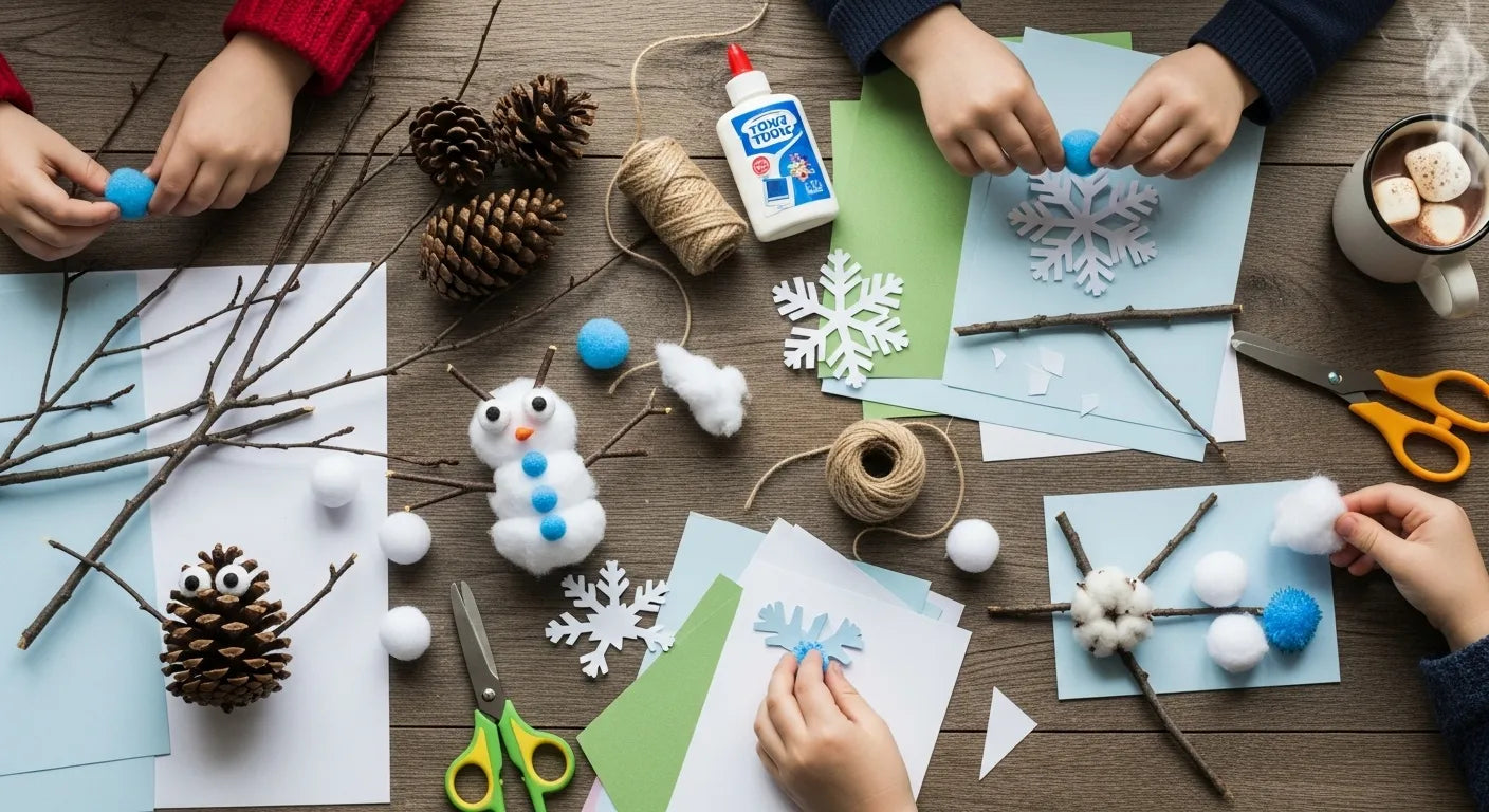 Free Winter Crafts for Kids: Cozy Creative Fun at Home | I'm the Chef Too