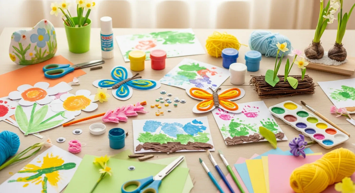 Fresh Spring Arts and Crafts for Kids: Creative Fun! | I'm the Chef Too