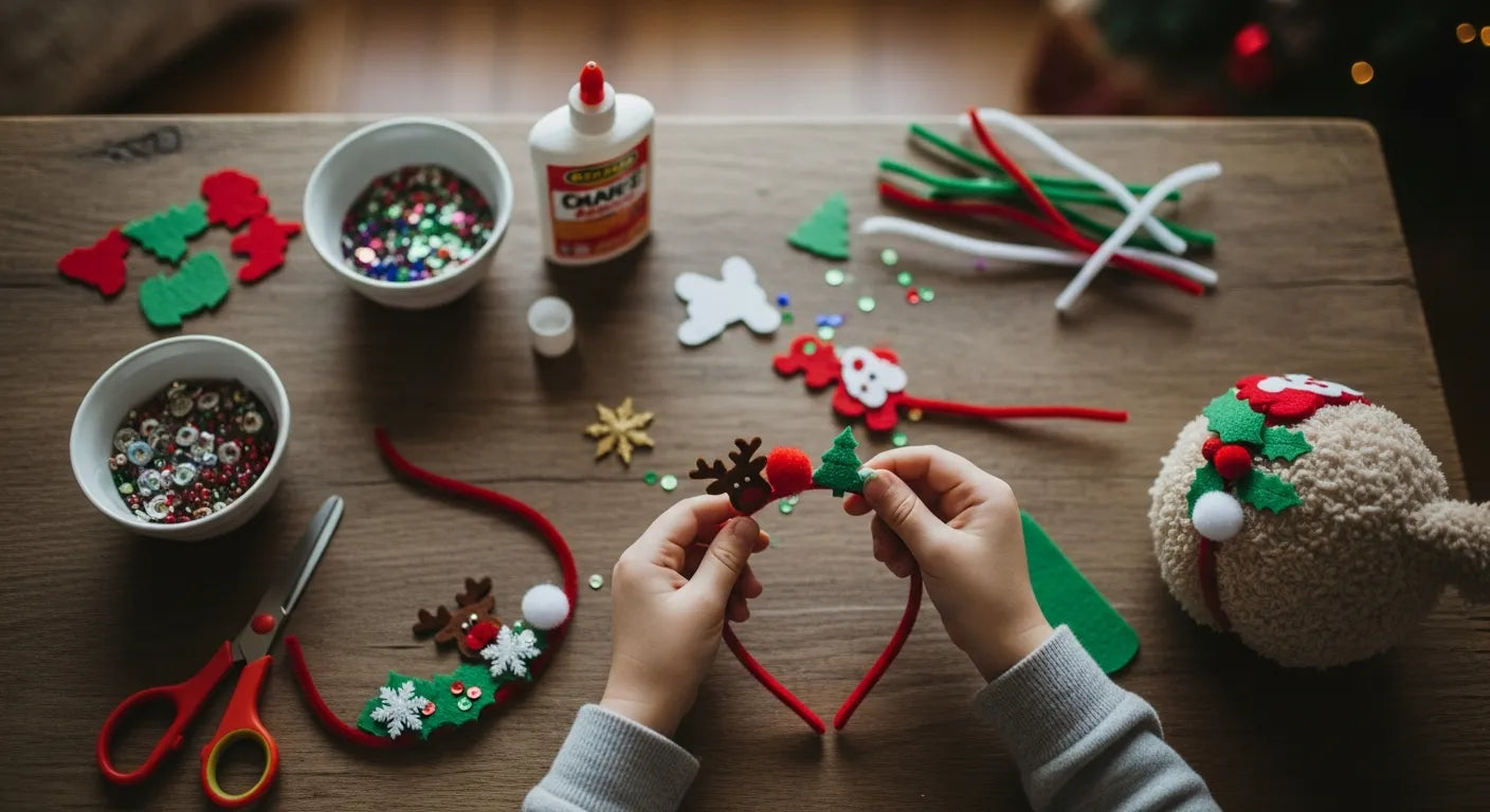 Fun Christmas Headband Crafts for Kids | I'm the Chef Too