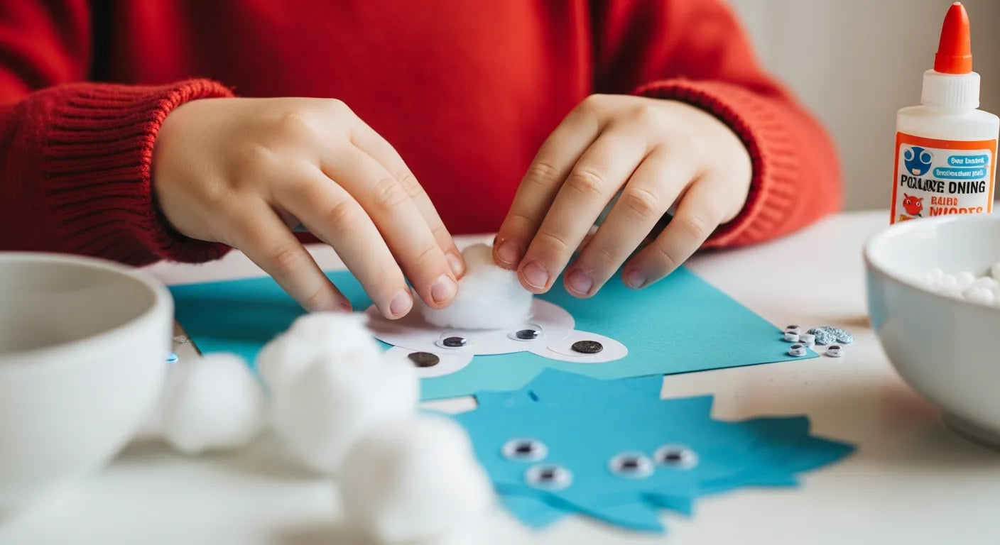 Fun Polar Bear Art Project for Kids: Creative Winter DIY | I'm the Chef Too