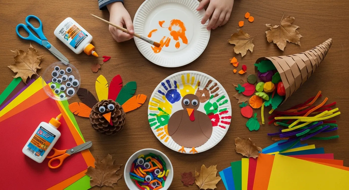 Fun Thanksgiving Crafts for Elementary Kids | I'm the Chef Too