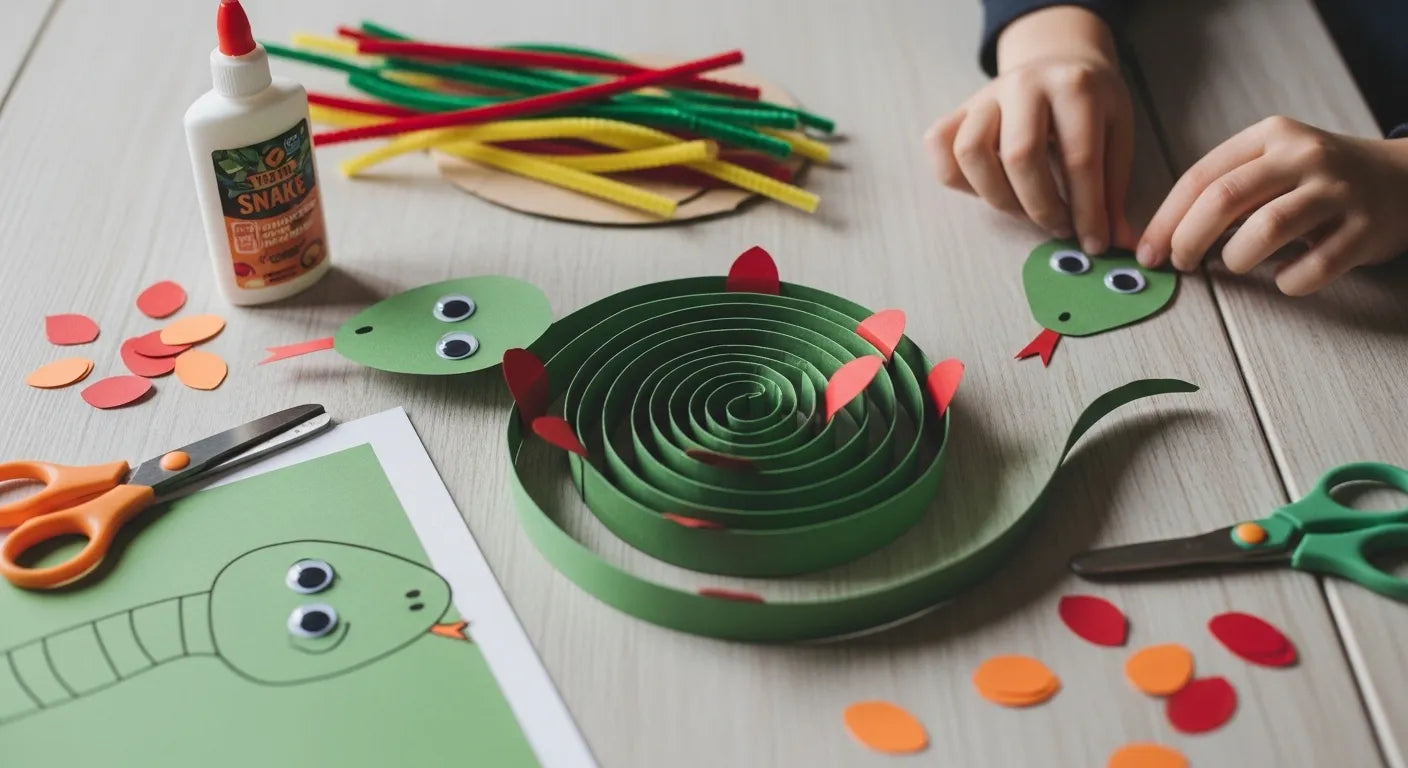 Fun Year of the Snake Craft for Kids | I'm the Chef Too