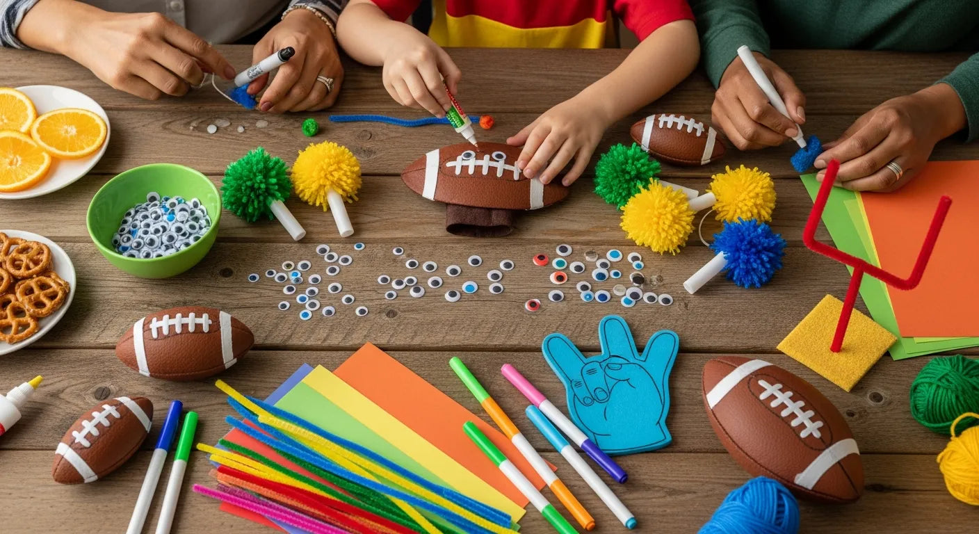 Game Day Fun: Football Crafts for Kids & Family Bonding | I'm the Chef Too