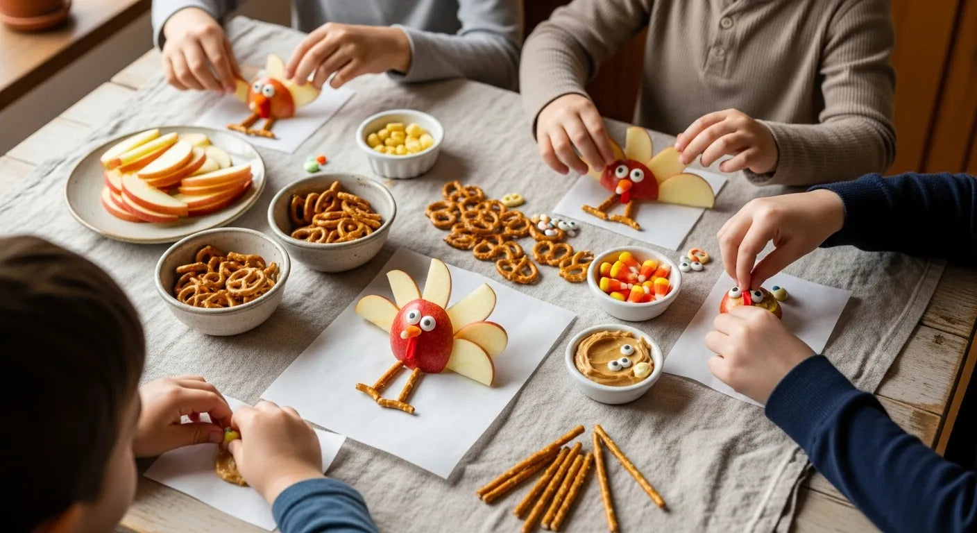 Gobble Up Fun: Easy Turkey Food Craft for Kids | I'm the Chef Too