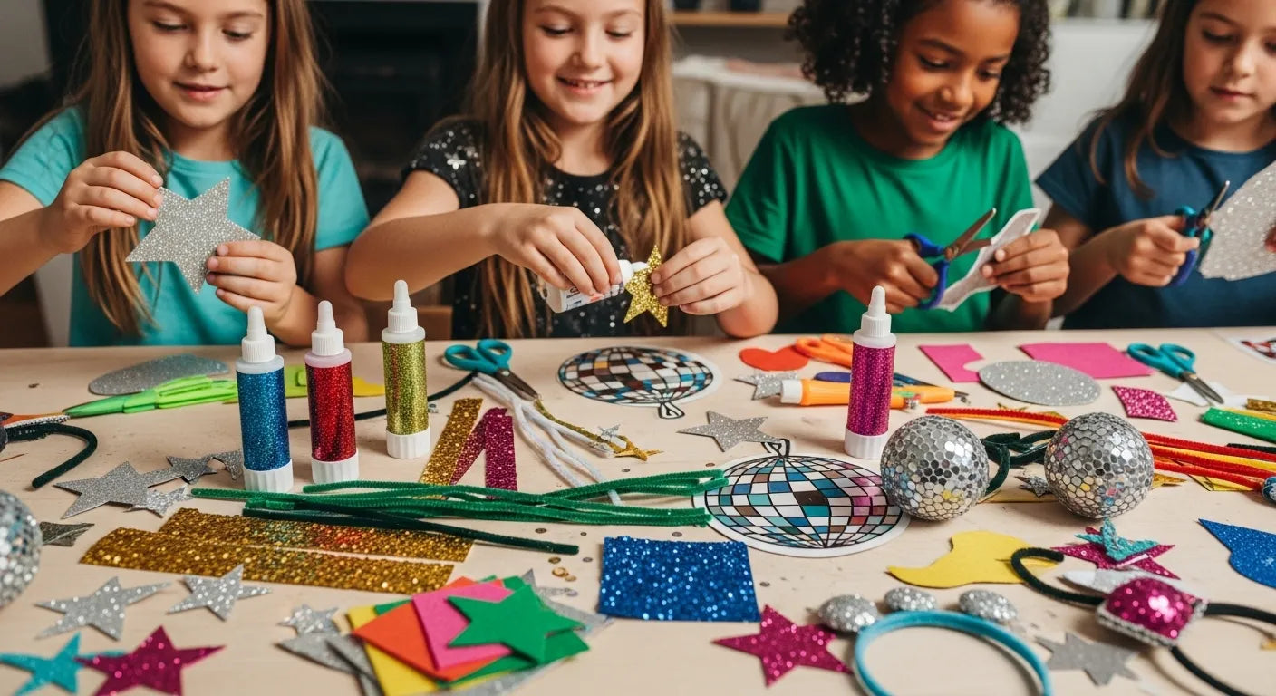 Groove & Glitter: Easy Disco Themed Crafts for Kids | I'm the Chef Too