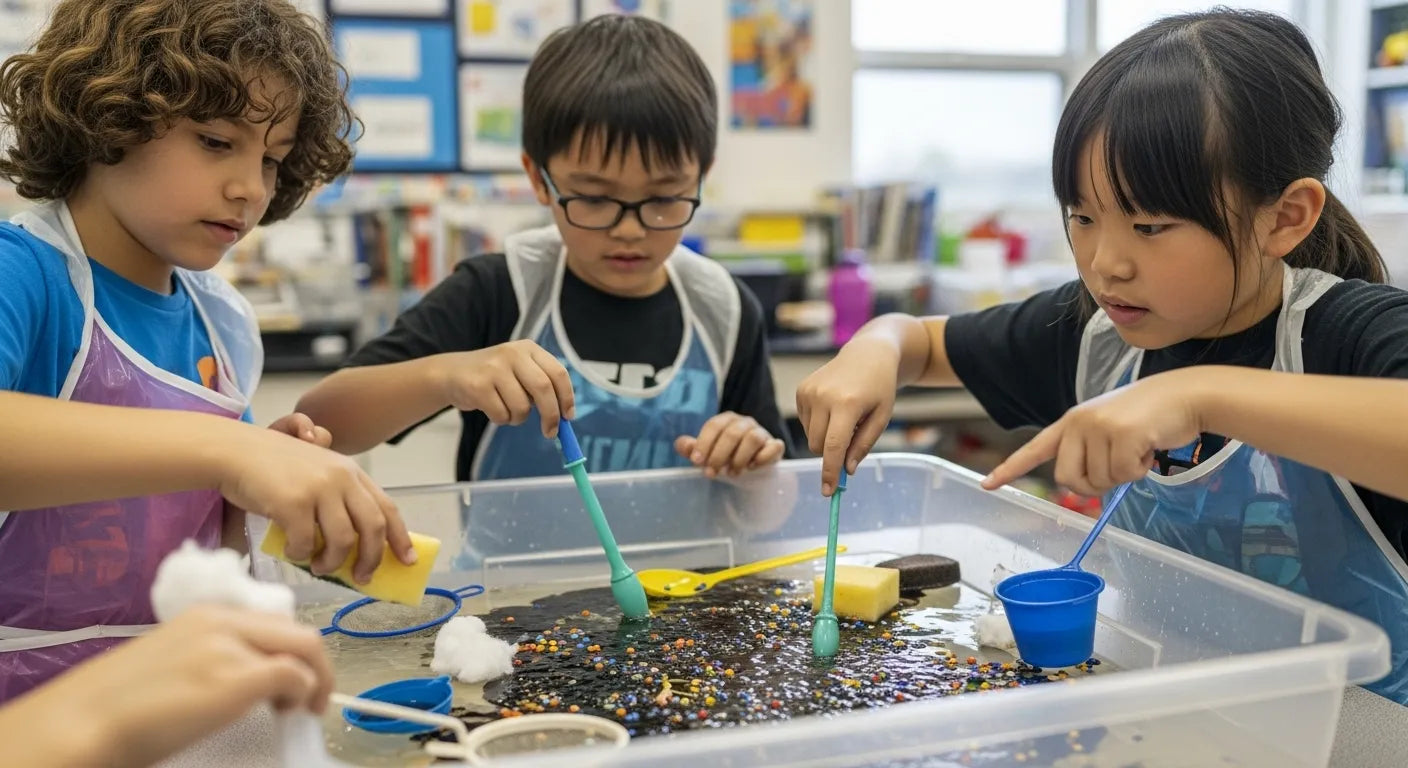Hands-On Oil Spill STEM Challenge for Kids | I'm the Chef Too