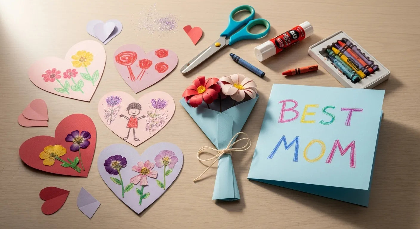 Heartfelt Mother's Day Paper Crafts for Kids | I'm the Chef Too