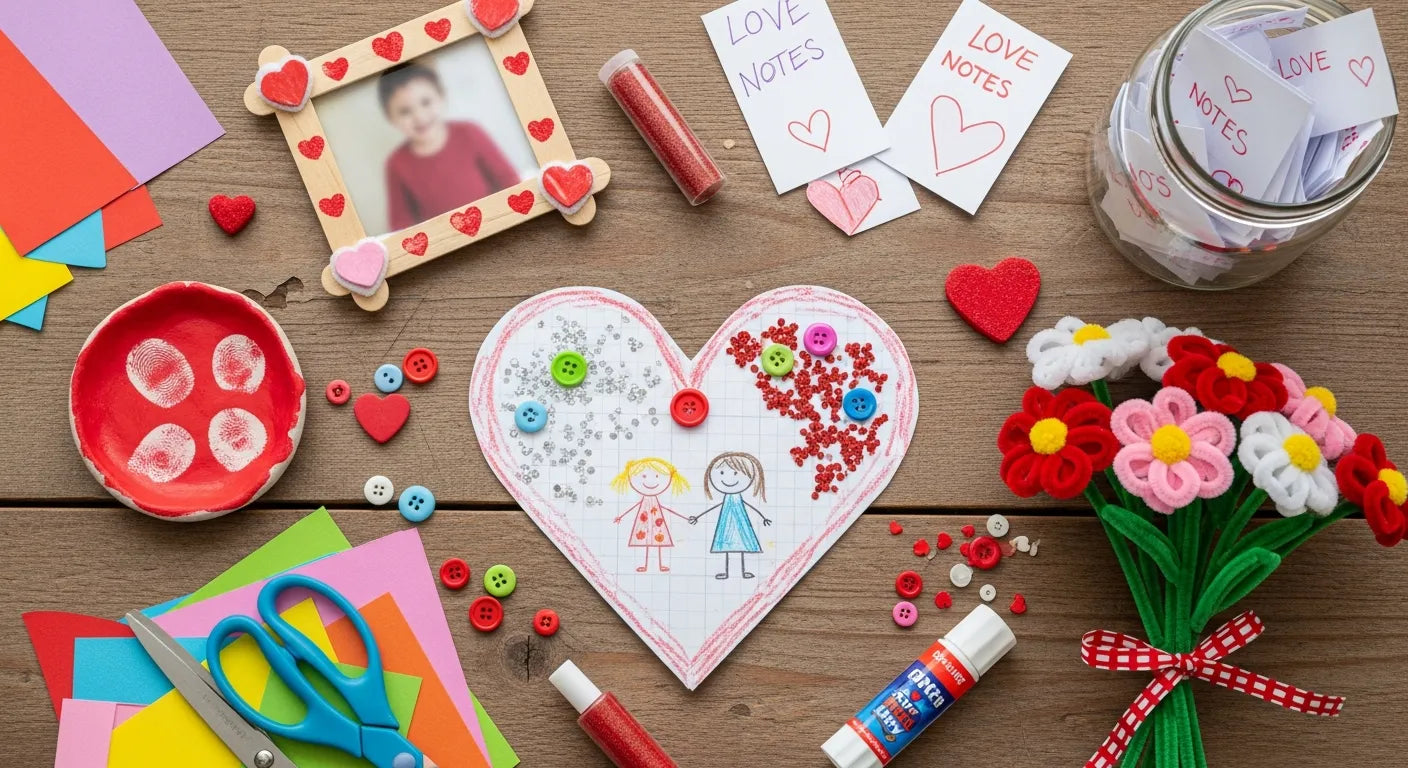 Heartfelt Valentine Crafts for Kids to Give Parents | I'm the Chef Too