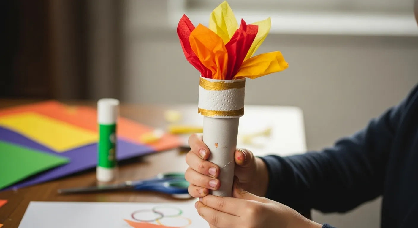 Ignite Curiosity: A Fun Olympic Torch Craft for Kids | I'm the Chef Too