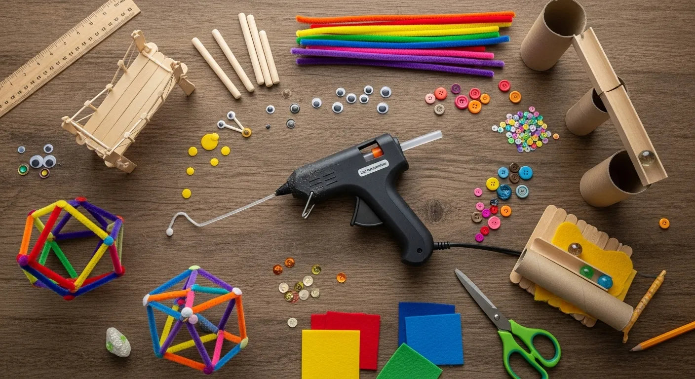 Ignite Imagination: Hot Glue Crafts for Kids' Creative STEM Play | I'm ...