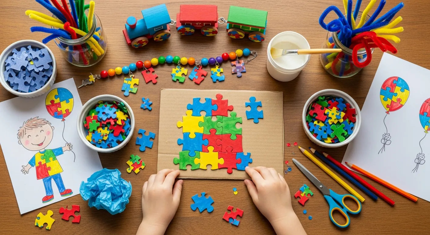 Joyful Autism Awareness Crafts for Kids | I'm the Chef Too