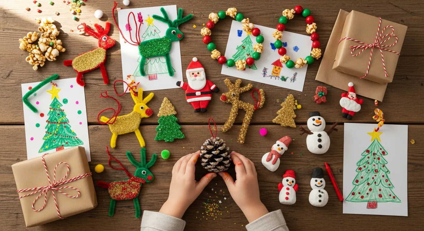 Joyful Handmade Christmas Crafts for Gifts from Kids | I'm the Chef Too