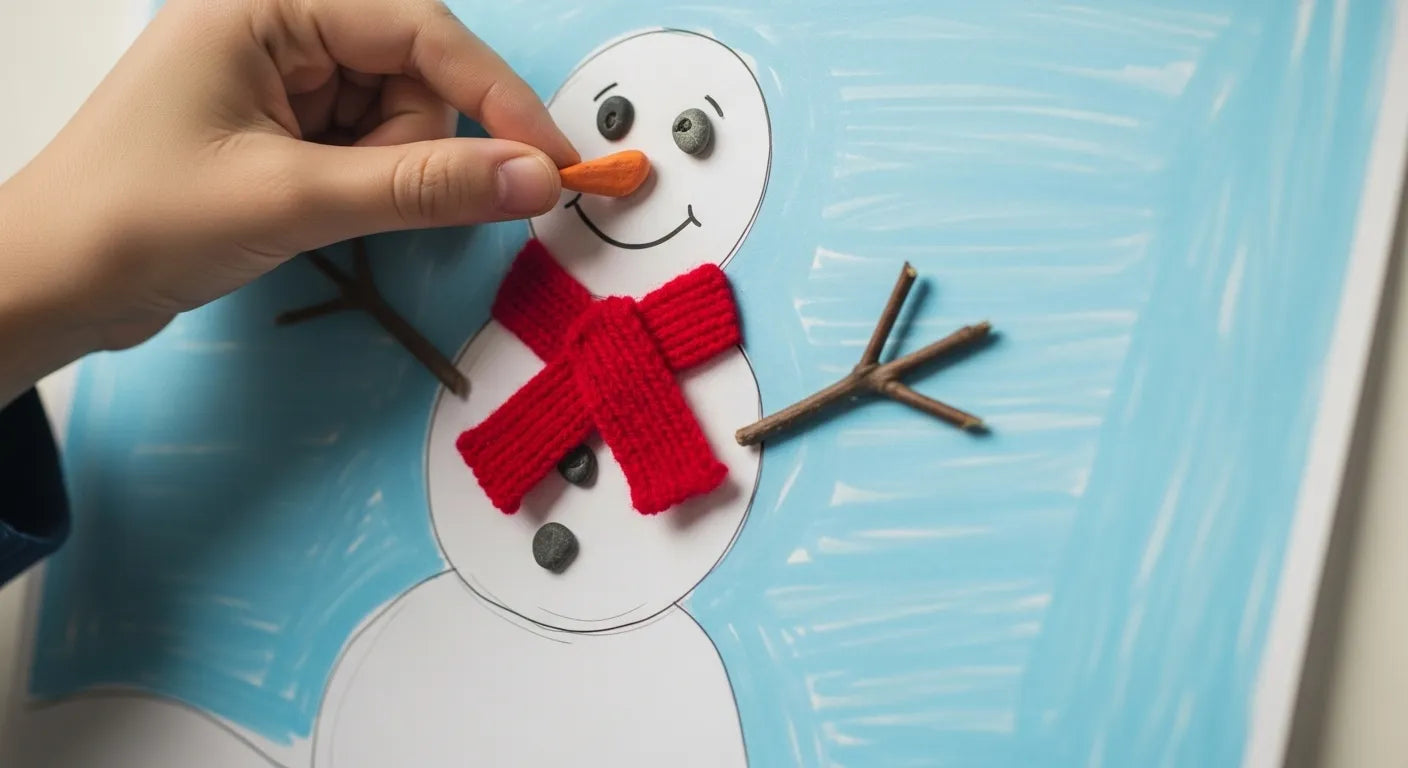 Joyful Snowman Craft: A Kids' Picture Keepsake | I'm the Chef Too