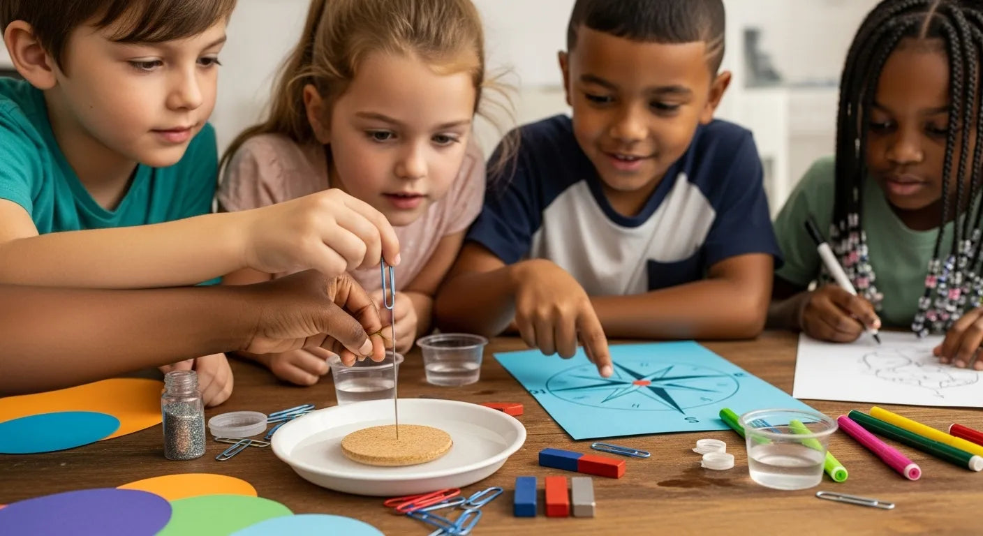 Kids' DIY Compass Craft: Magnetic Science Fun | I'm the Chef Too