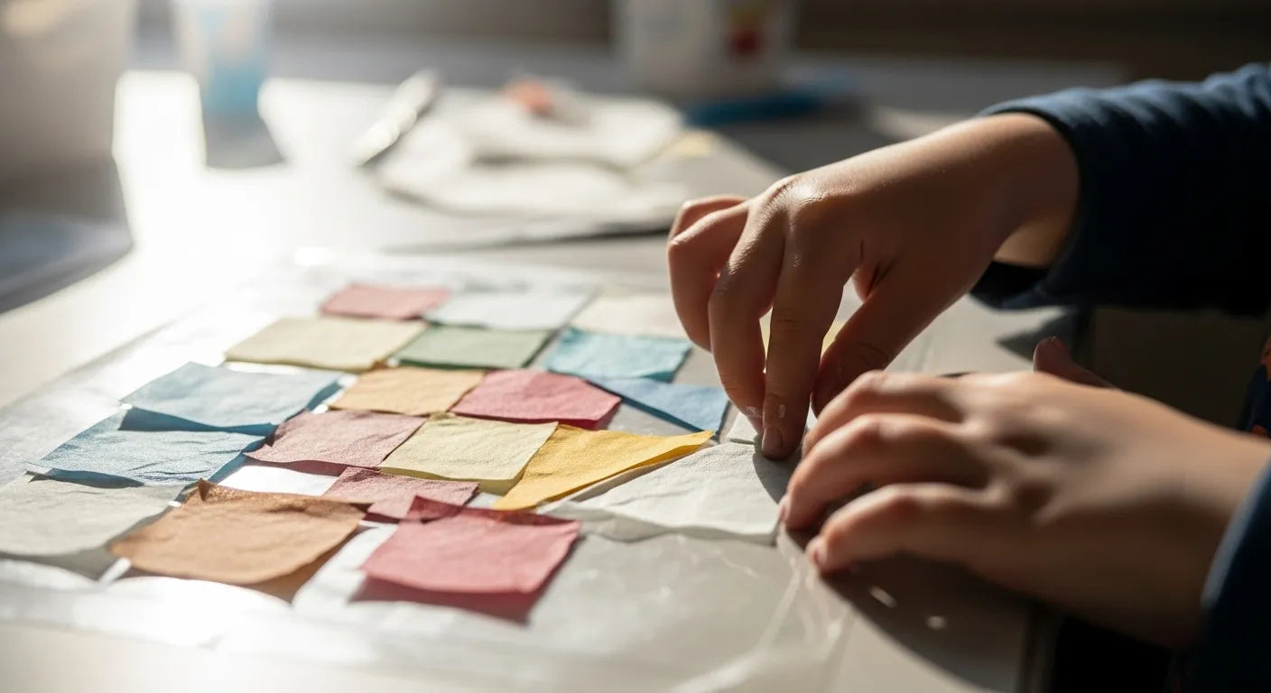 Kids' Tissue Paper Stained Glass Craft Magic | I'm the Chef Too