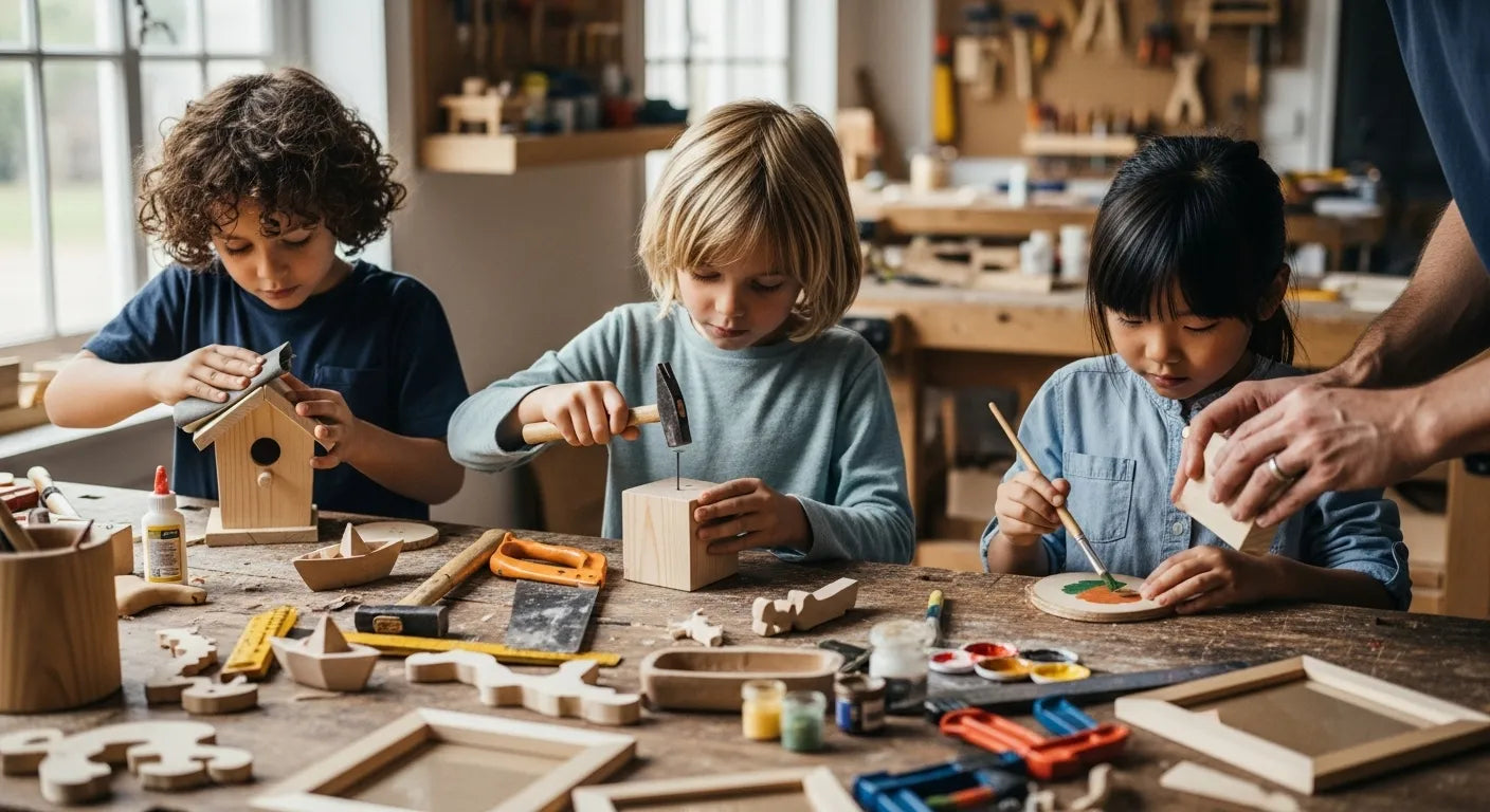 Kids' Woodworking: Simple Crafts for Hands-On Fun | I'm the Chef Too