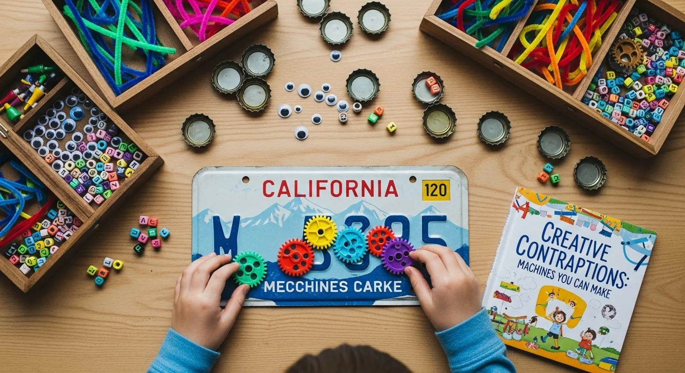 License Plate Craft for Kids: Creative Learning & STEM Fun | I'm the ...