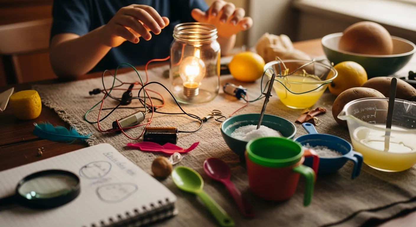 Light Up Learning: Easy Light Bulb Experiments for Kids | I'm the Chef Too