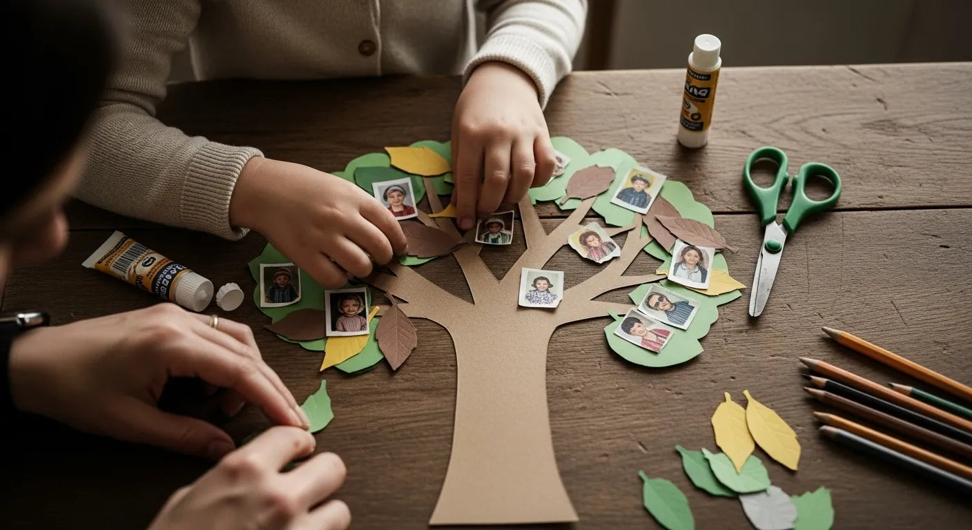 Memories on Branches: Family Tree Craft for Kids | I'm the Chef Too