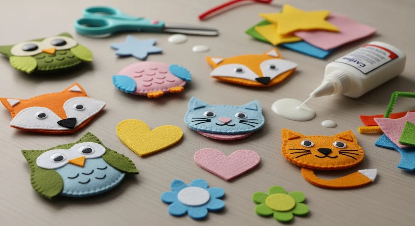 No-Sew Felt Crafts for Kids: Creative Fun Made Easy | I'm the Chef Too