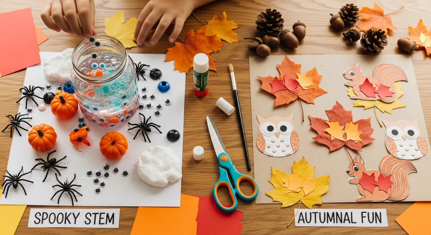 October Crafts for Kids: Spooky STEM & Autumnal Fun | I'm the Chef Too