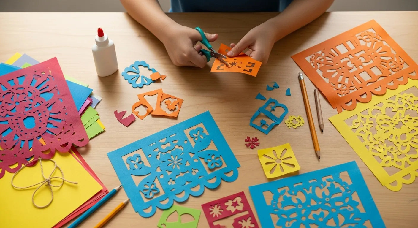 Papel Picado Craft for Kids: Cultural Fun & Creative STEM Play | I'm ...