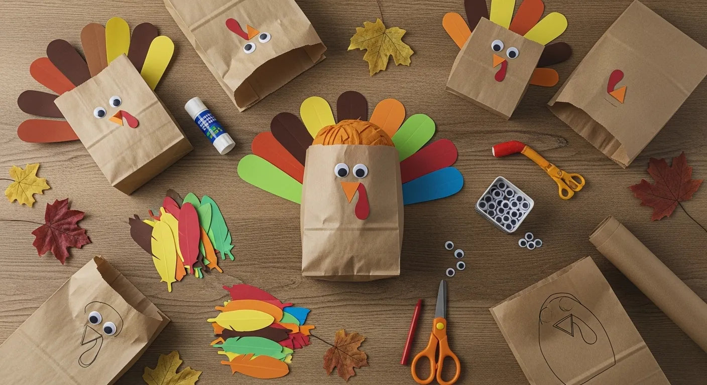 Paper Bag Turkey Craft for Kids: A Festive & Educational Fall Adventure ...