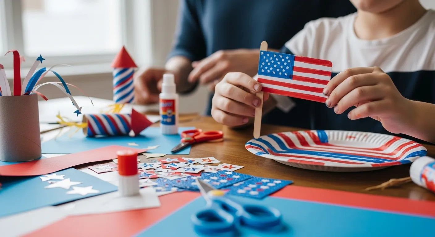 Patriotic Play: Independence Day Craft for Kids | I'm the Chef Too